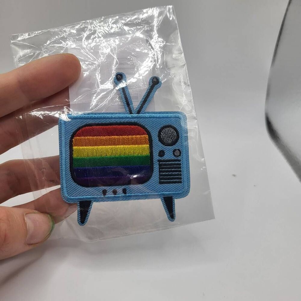 Dolls Kill | Office | Nwot Iron On Pride Tv Patch Applique | Poshmark